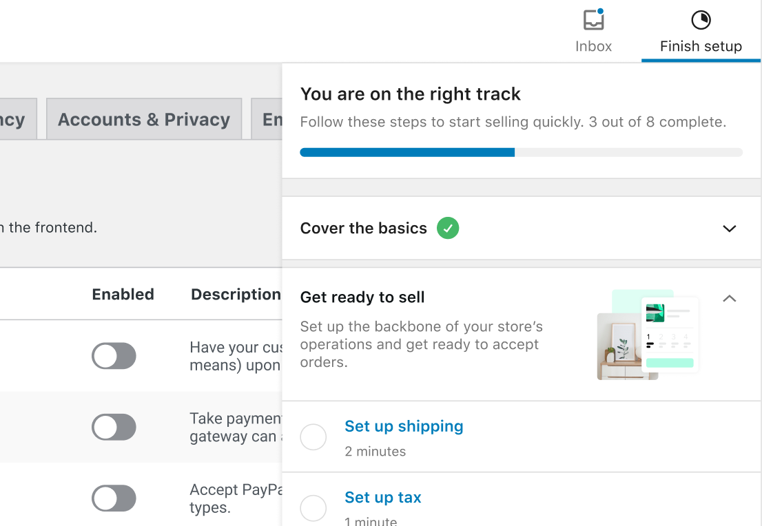 Setup experiment: task chaining - side panel · Issue #32152 · woocommerce/woocommerce · GitHub