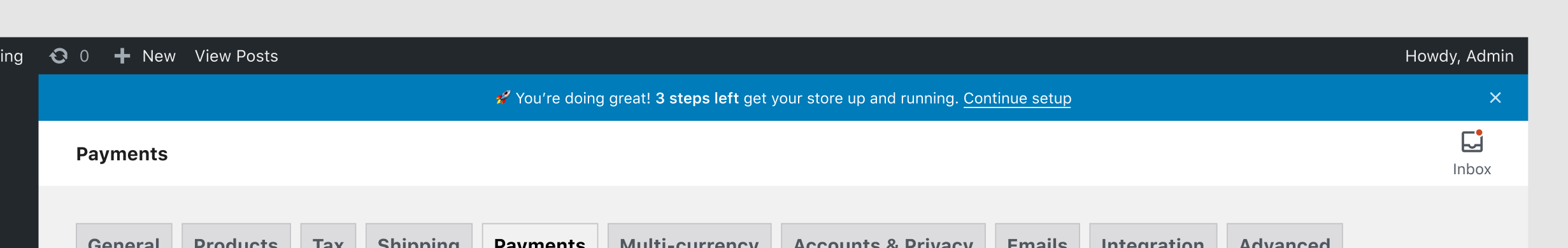 Setup experiment: setup reminder bar · Issue #32161 · woocommerce ...