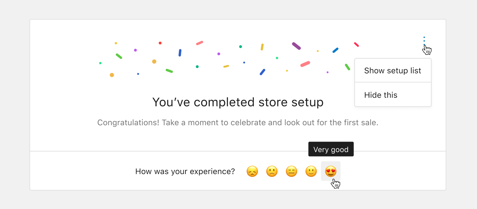 Setup experiment: setup complete card in the Home screen · Issue #32158 · woocommerce ...