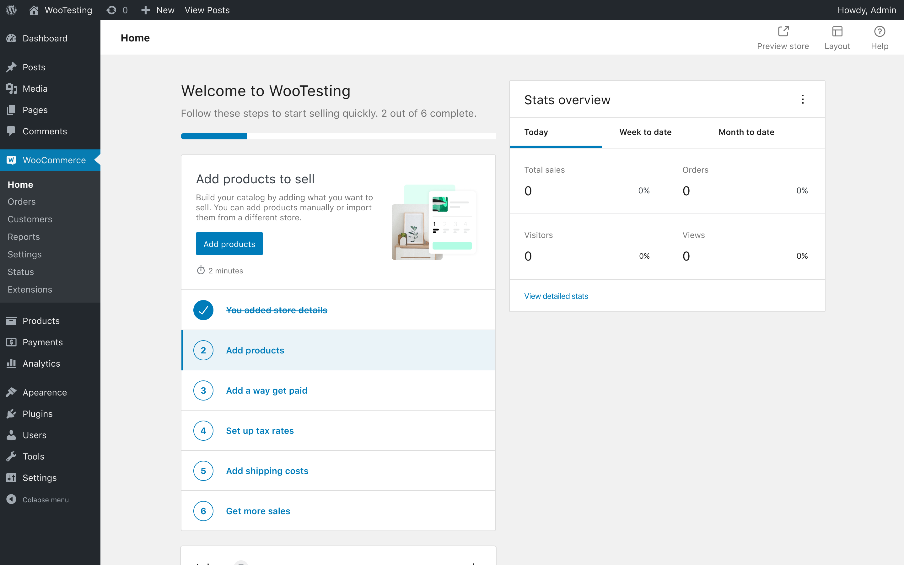 Setup experiment: new task list layout (version 1) · Issue #32165 · woocommerce/woocommerce · GitHub