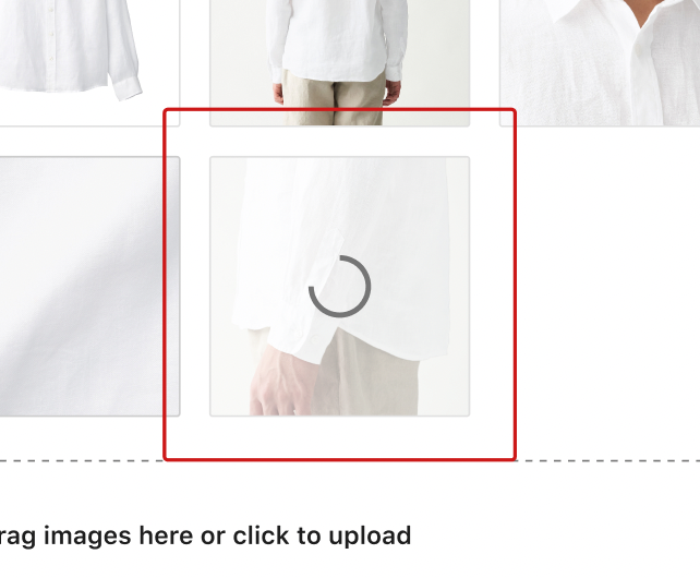[Enhancement]: Add a loading state when the user drops an image on the ...