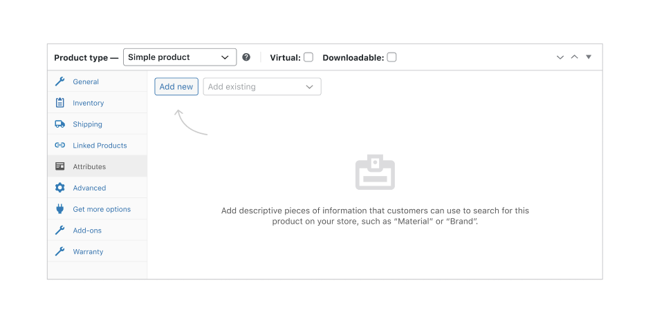[enhancement] Add New Empty State Shown When No Attributes · Issue 37151 · Woocommerce