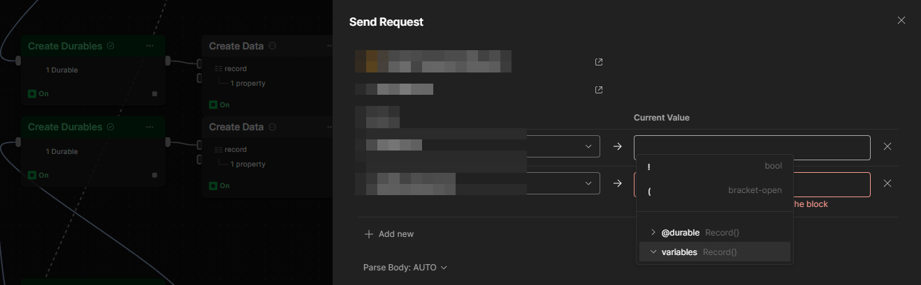 Can't select different durables for the same input from two different streams · postmanlabs ...