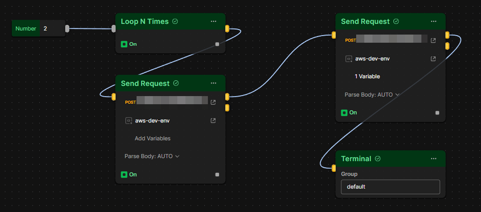 How do I Loop N Times over a send request in the middle of a flow, with ...