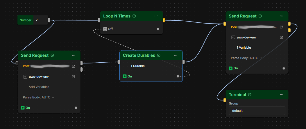 How Do I Loop N Times Over A Send Request In The Middle Of A Flow With Durables · Postmanlabs