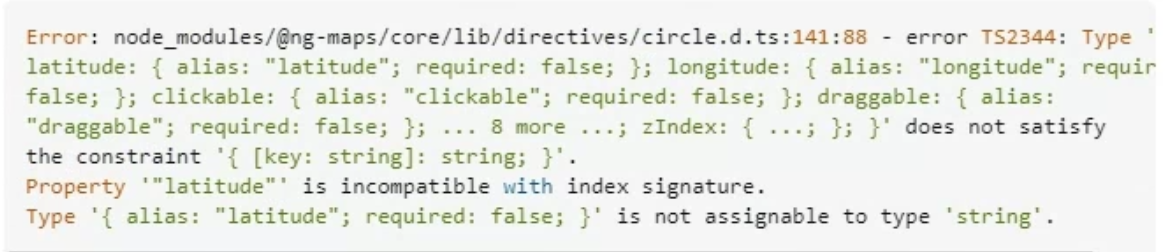 getting many errors while trying to import NgMapsCoreModule in app.module.ts · Issue #170 · ng ...