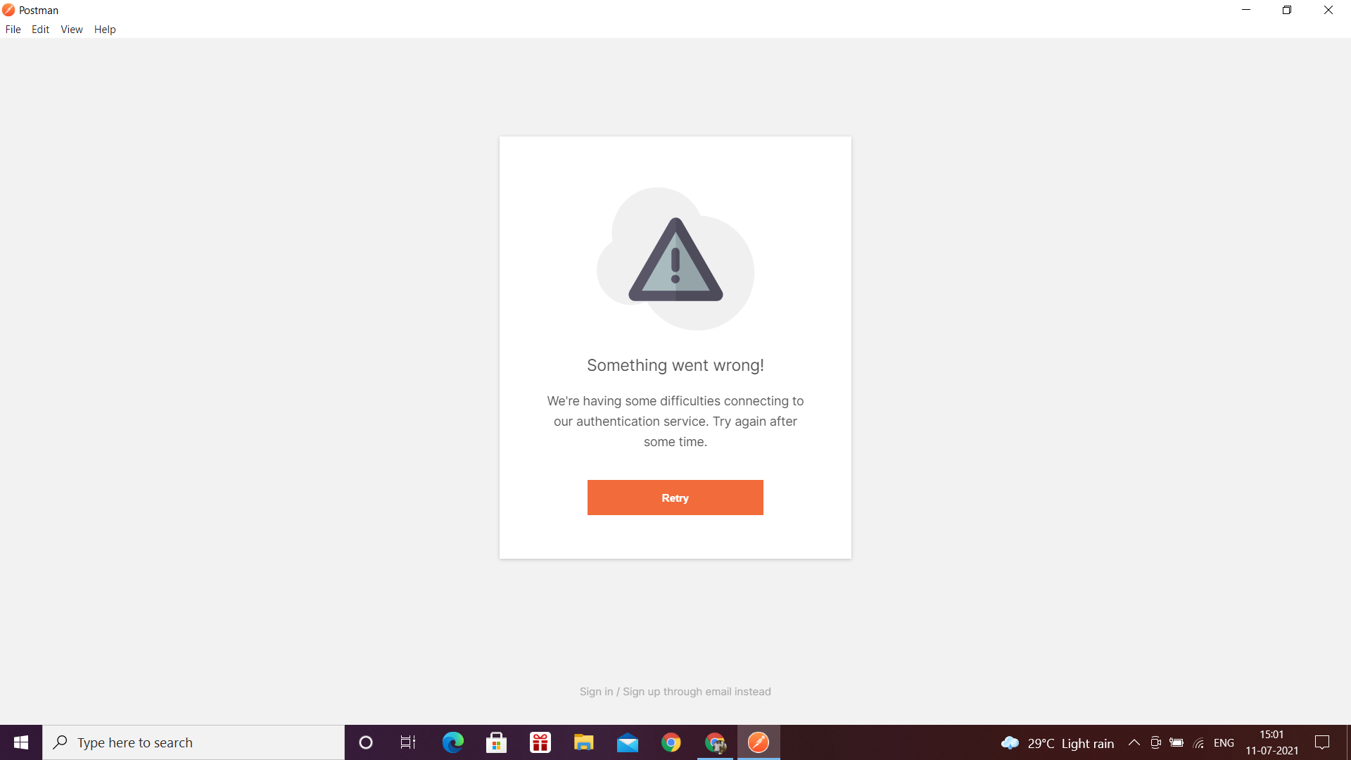 Postman's not working · Issue #7171 · postmanlabs/postman-app-support ...