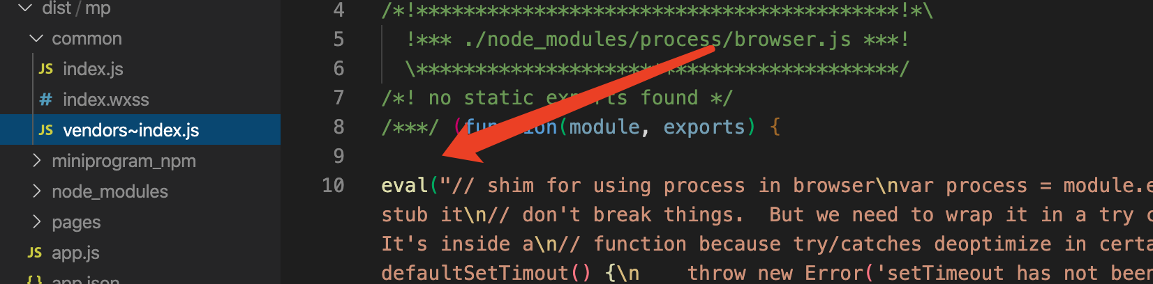 小程序开发模式调整为development后报错 · Issue #284 · Tencent/kbone · GitHub