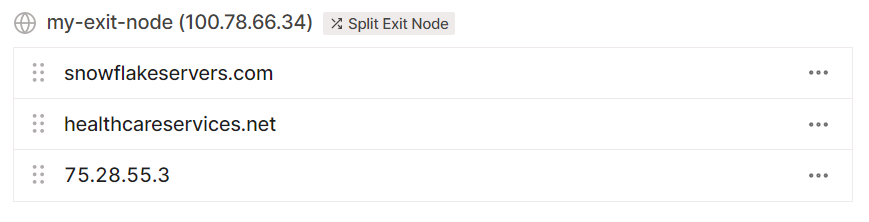 FR: Relay all traffic to a specific domain/IP address through an Exit Node, similar to Split-DNS ...