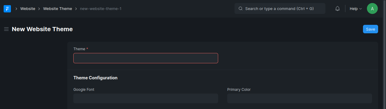custom? not displayed in Website Theme · Issue #16665 · frappe/frappe · GitHub