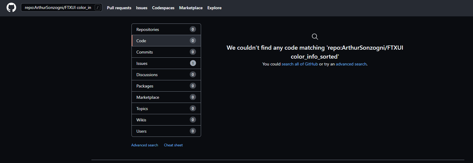 ColorInfoSorted2D Problem · Issue #615 · ArthurSonzogni/FTXUI · GitHub