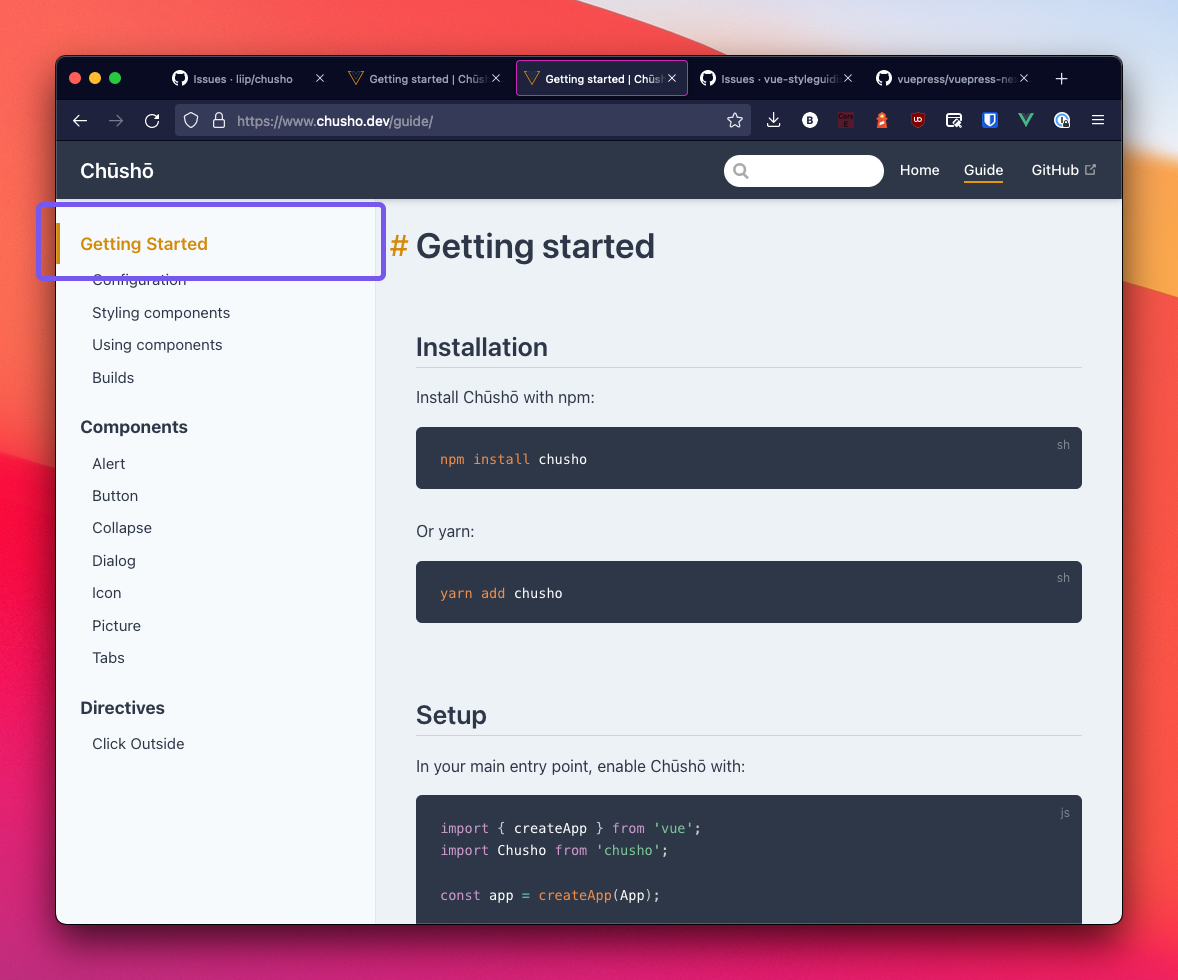 [Bug report] First level sidebar items are not highlighted when active · Issue #628 · vuepress ...