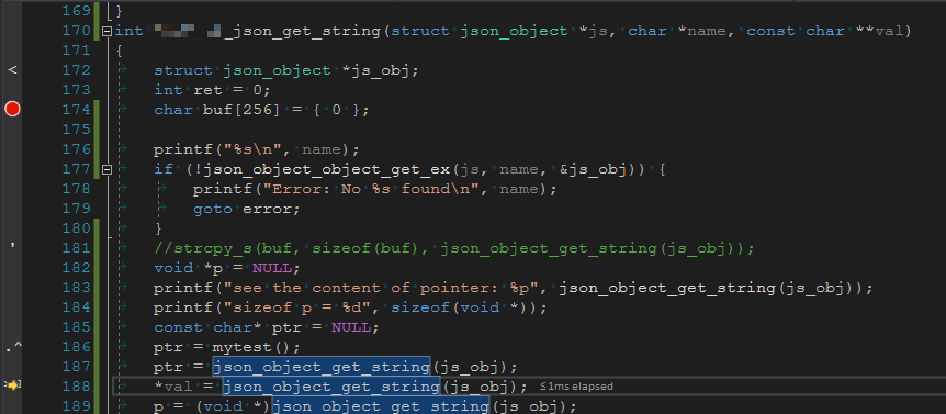Json object get string Return Value Truncated When Assigning It To A 