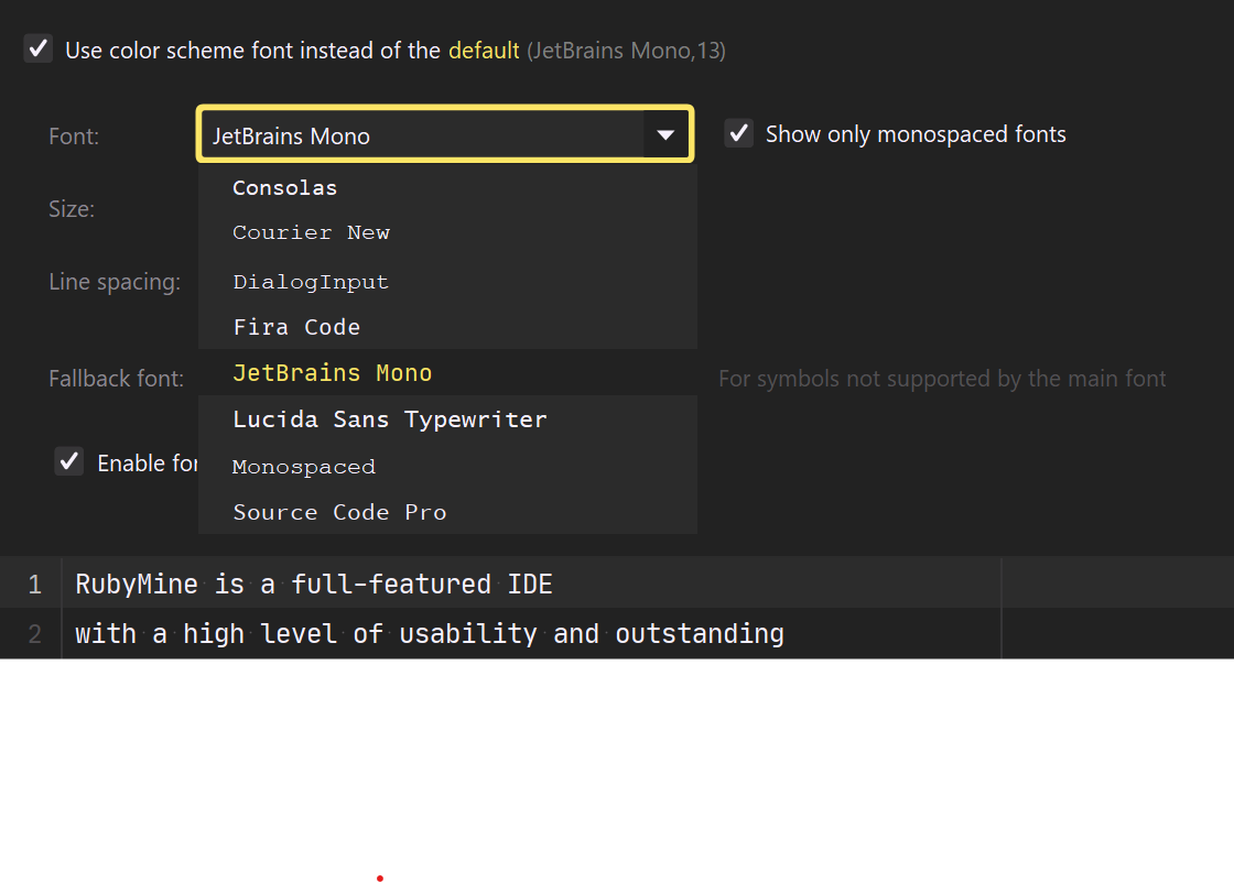 Medium weight font not in the monospaced list · Issue #283 · JetBrains/JetBrainsMono · GitHub