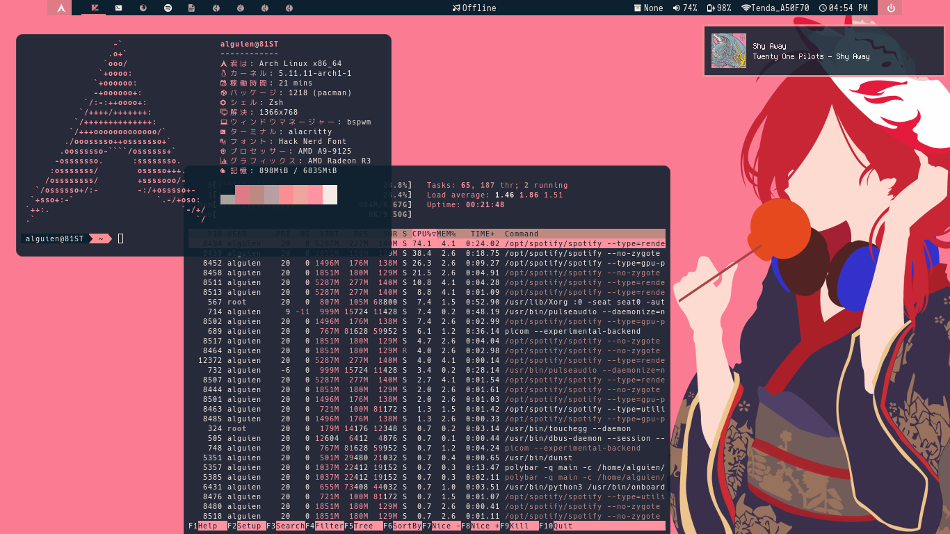 GitHub - AlguienSasaki/Dotfiles: Mis configuraciones de BSPWM en Arch Linux