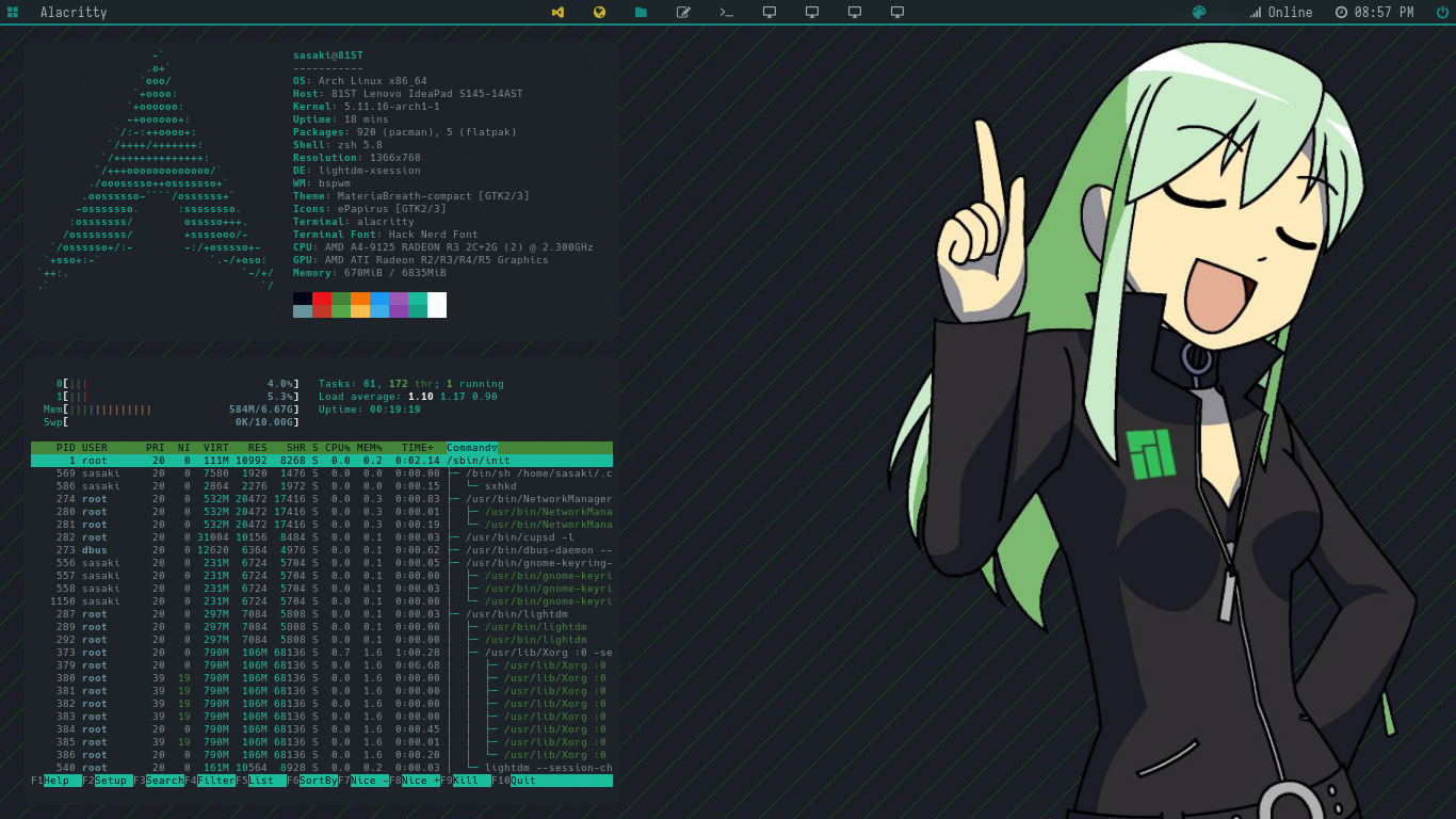 GitHub - AlguienSasaki/Dotfiles: Mis configuraciones de BSPWM en Arch Linux