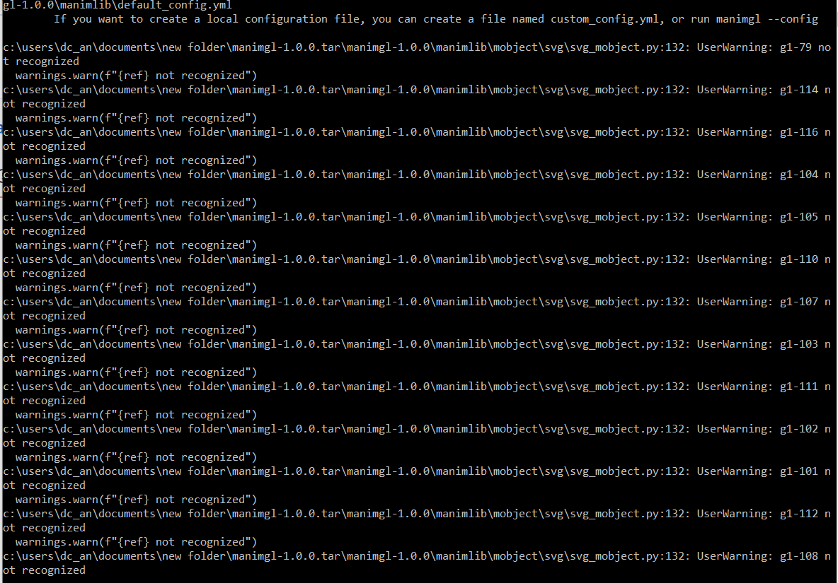 Problems with Manimgl · Issue #1399 · 3b1b/manim · GitHub