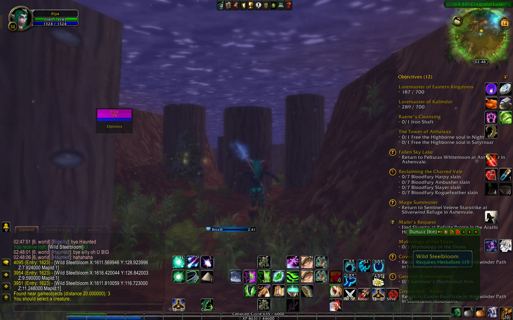 Incorrect herb spawns in Stonetalon Mountains · Issue #10218 ...