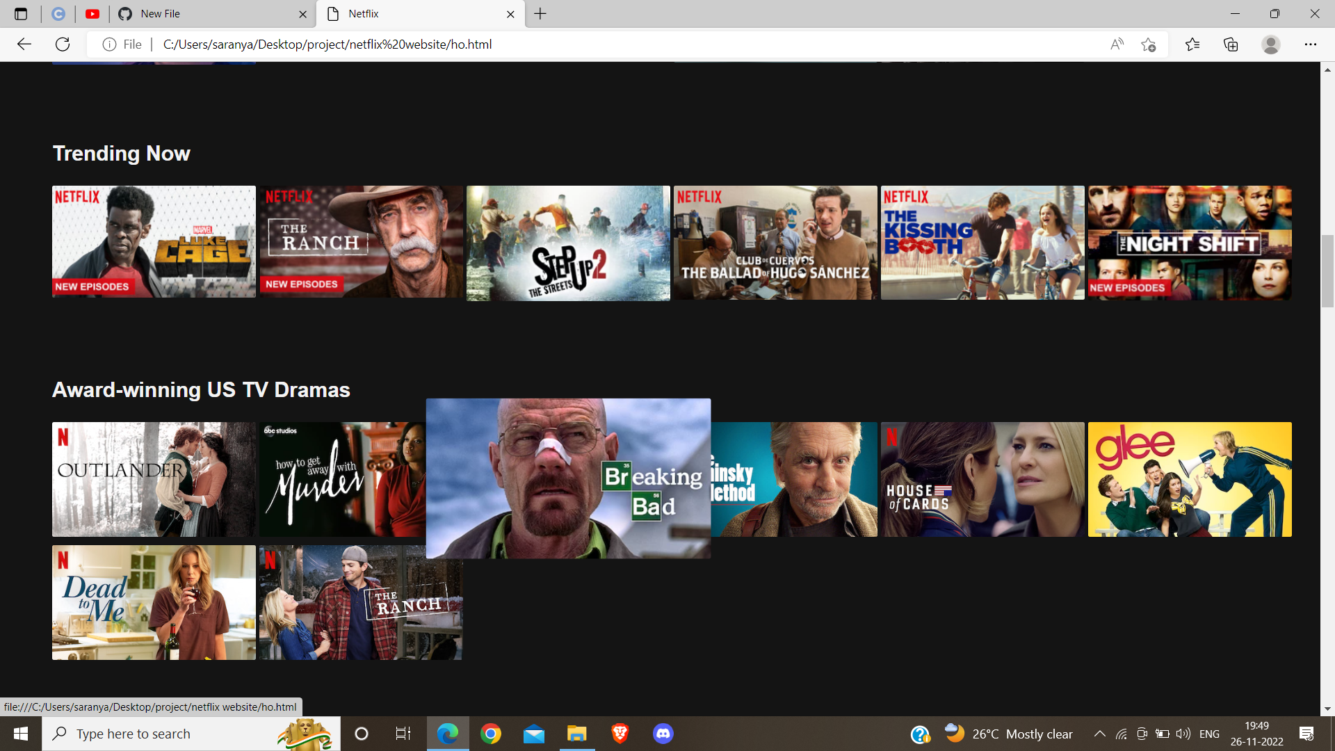 GitHub - saranyamohank/netflix-replication