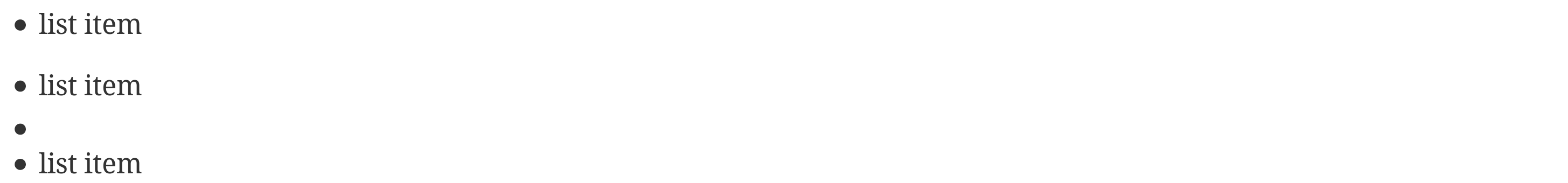 An empty list item gets collapsed in HTML output · Issue #4184 ...