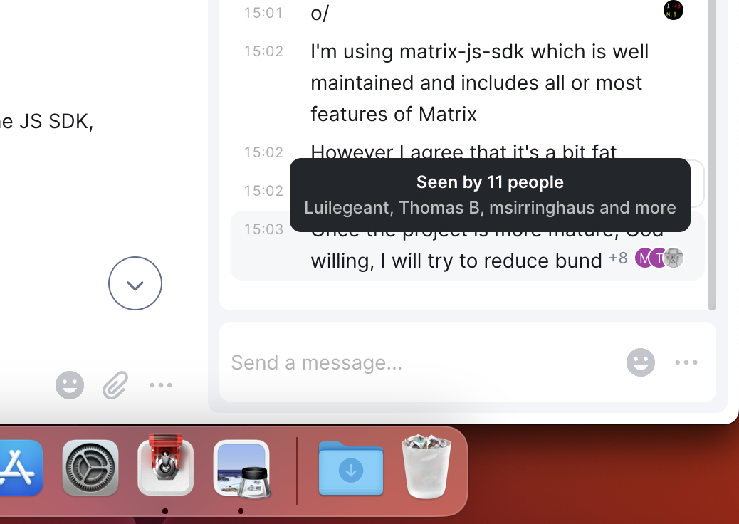 Seen By Overflows With Text When In A Thread · Issue 24541 · Element Hqelement Web · Github 