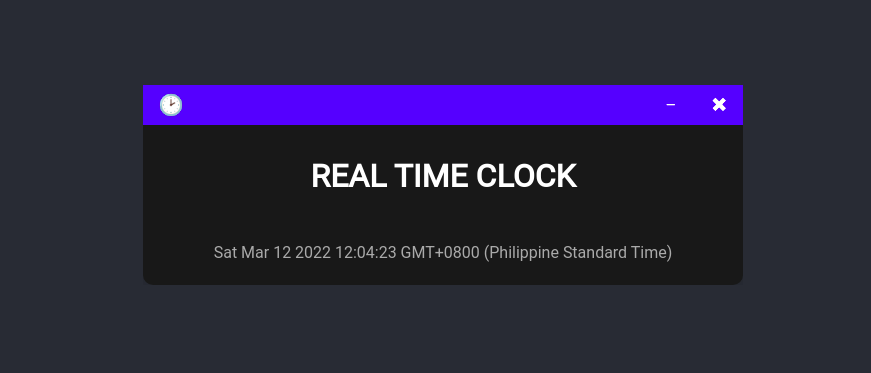 GitHub - Fizzify/time-electron-app: A real time clock app which shows your time. I just needed ...