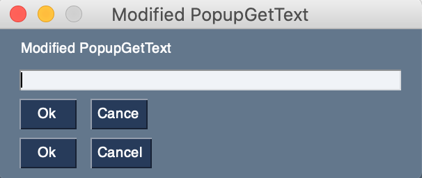 [Bug] PopupGetText `Cancel` Button Text shows as cut-off · Issue #2739 · PySimpleGUI/PySimpleGUI ...