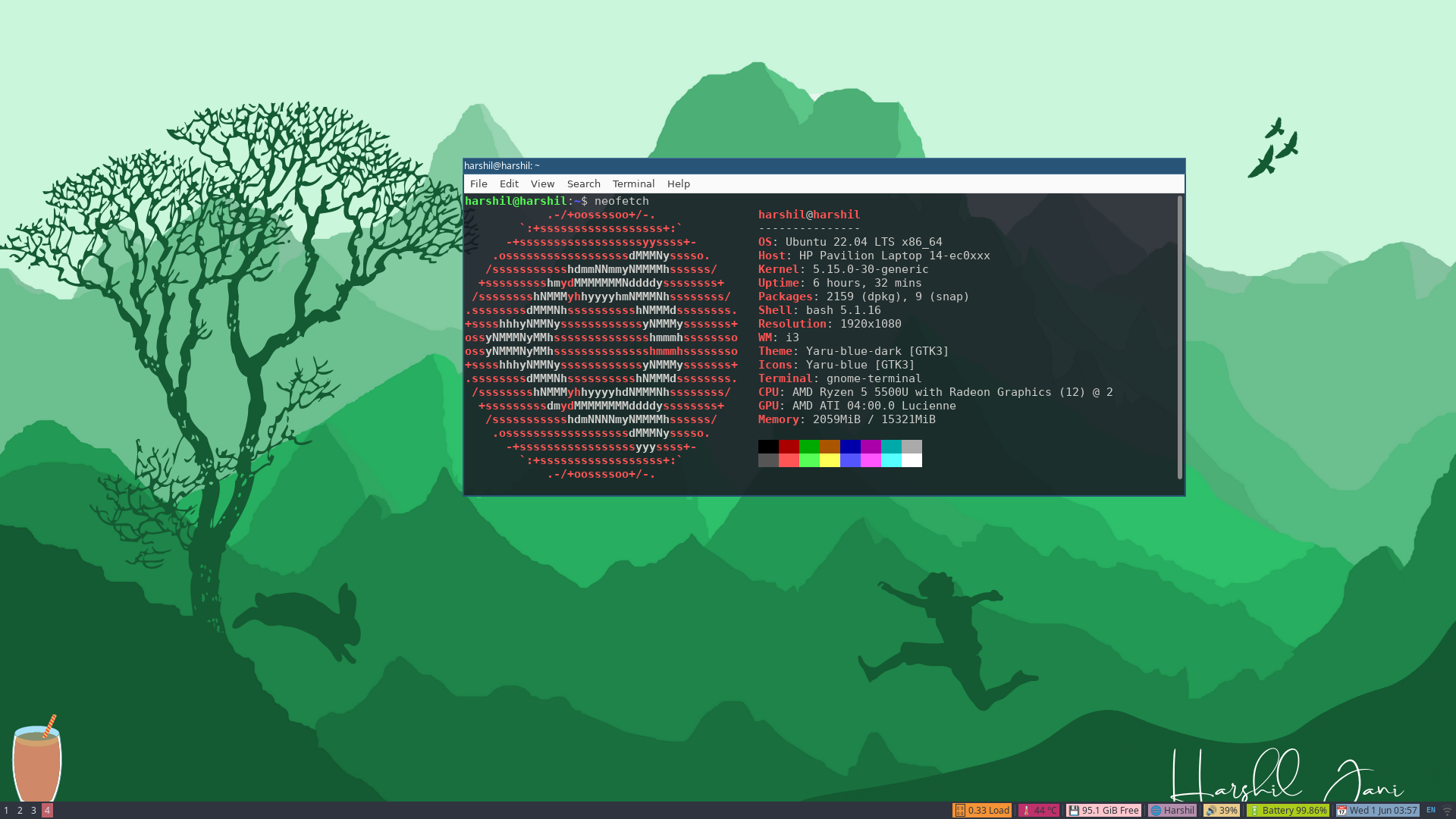 GitHub - Harshil-Jani/another-i3wm-ricing: Yet Another i3wm Riced System | Distro : Arch