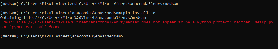 Error when installing · Issue #172 · bowang-lab/MedSAM · GitHub