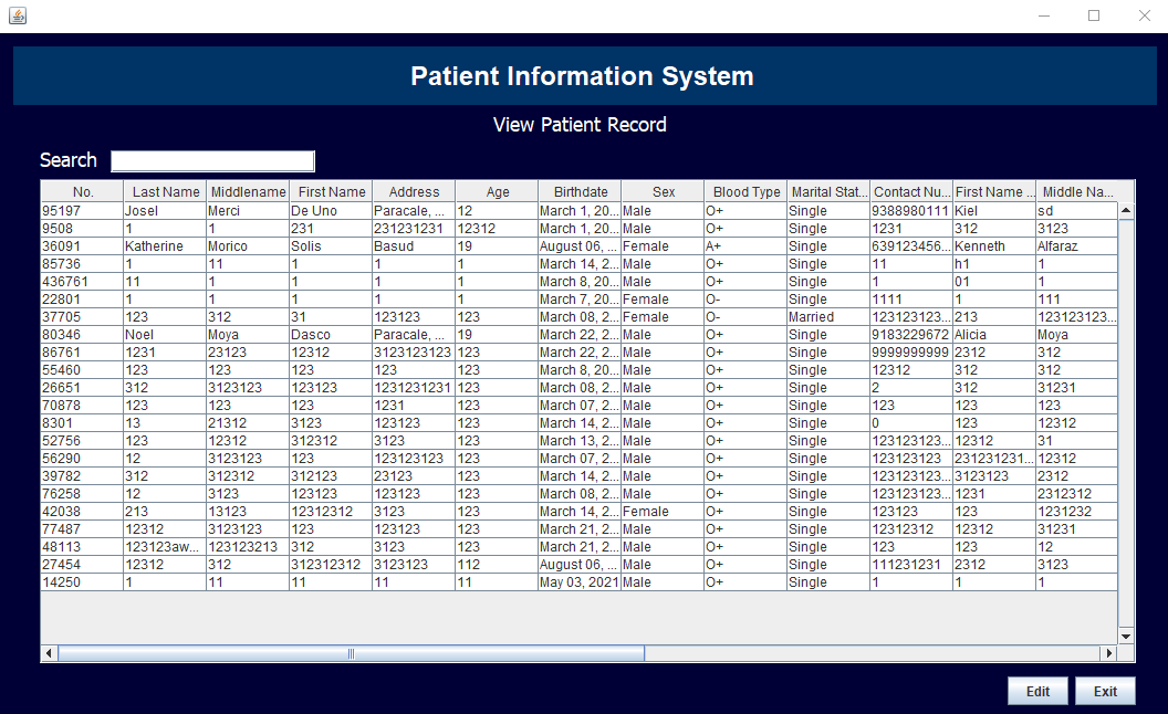 GitHub - Kiru100/Patient_Information_System: Simple Patient Information ...