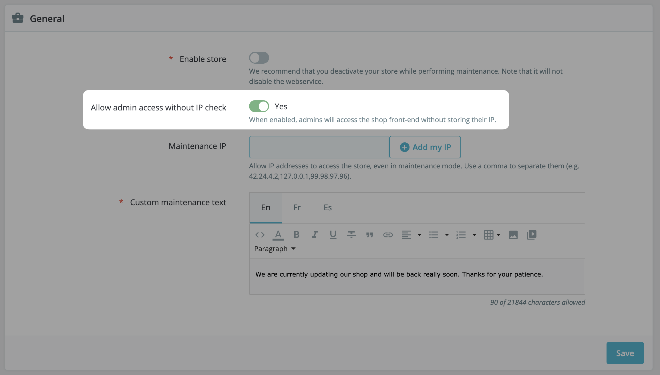 When maintenance mode is enabled, don't require adding IP for logged in admins · Issue #30161 ...