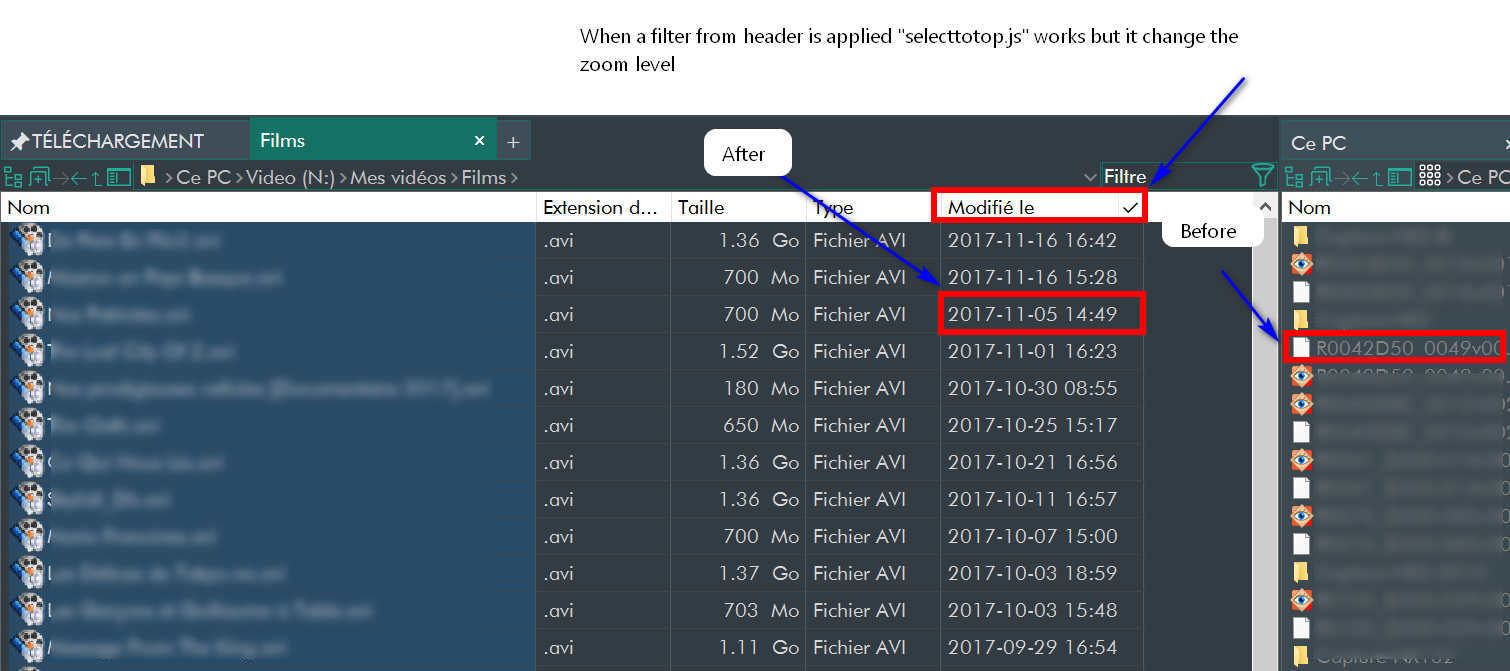 Top of the list · Issue #396 · tablacus/TablacusExplorer · GitHub