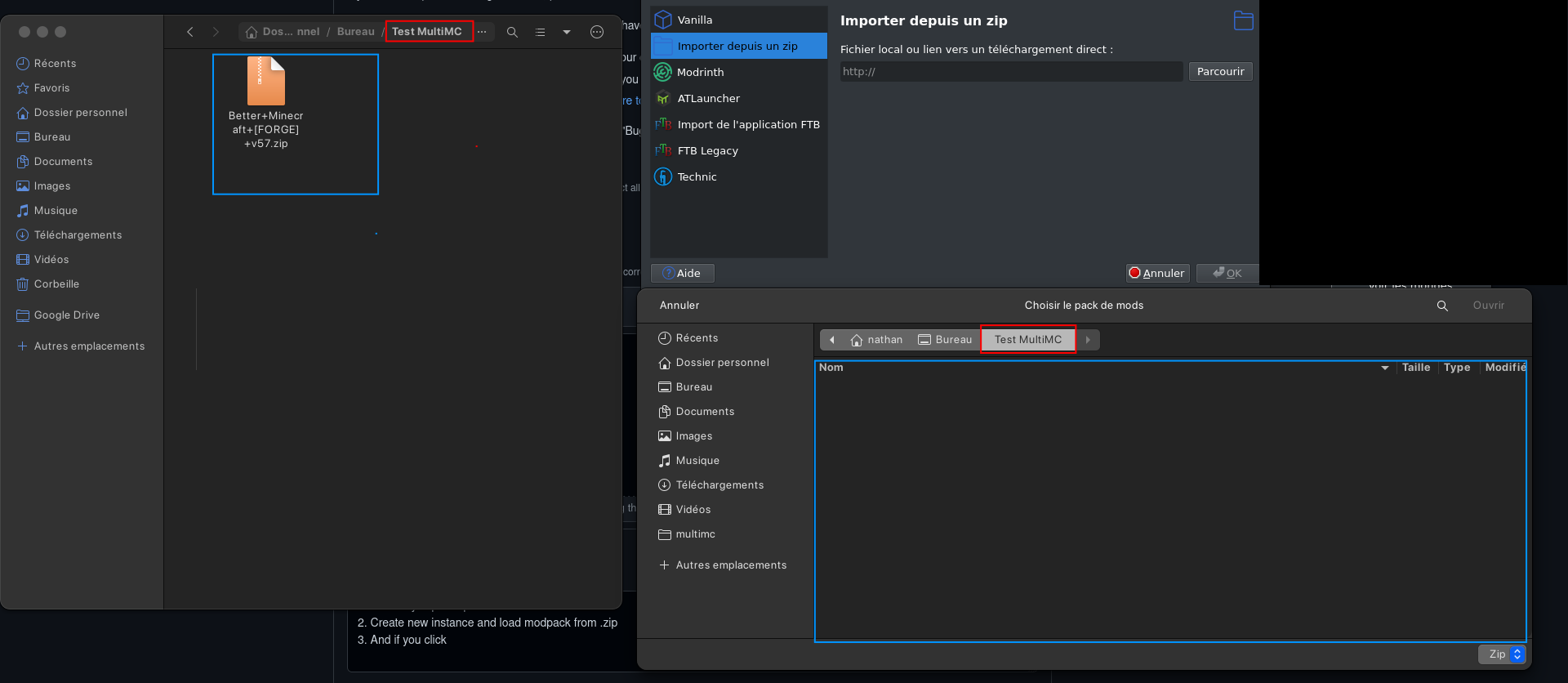Linux Cant Load Any Modpack From Zip File Explorer Popup Cant Load Zip · Issue 4821