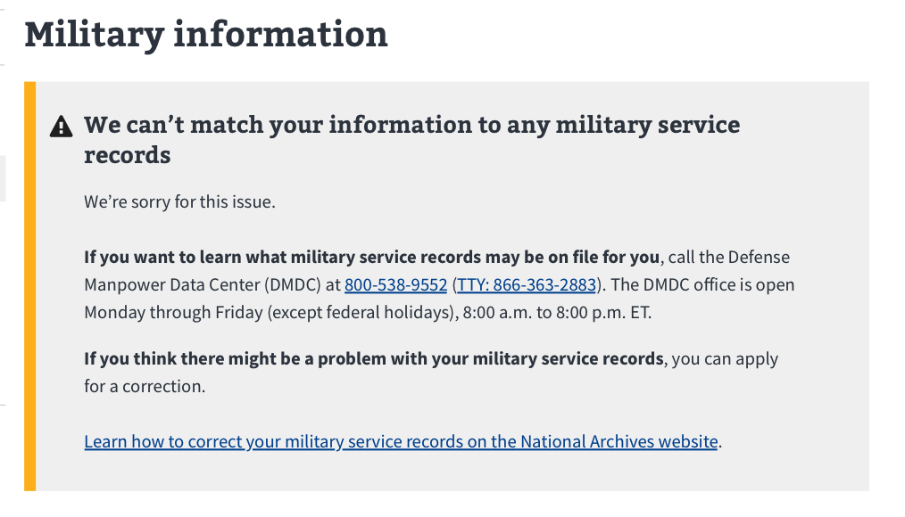 [FE] Military information: Update NoServiceHistoryAlert · Issue #49835 ...
