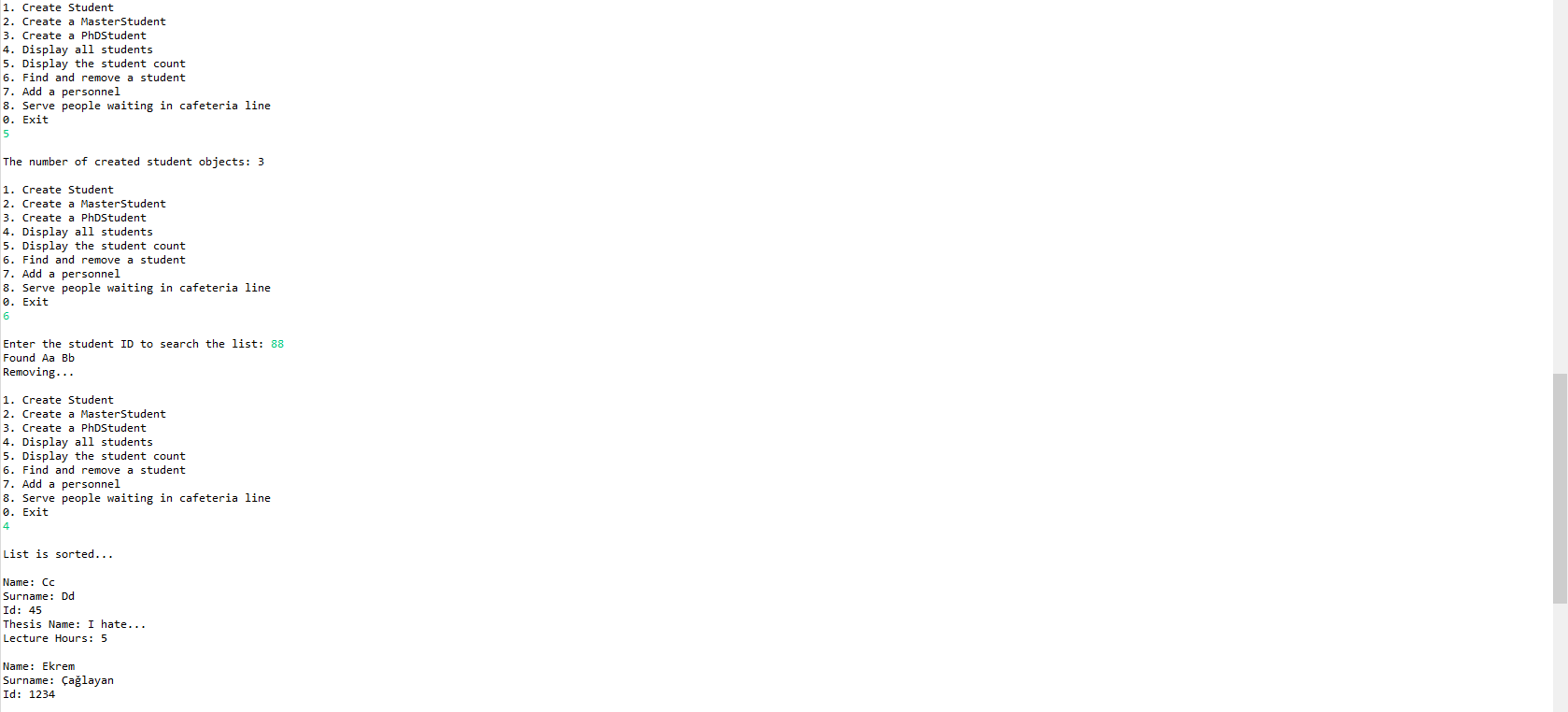 GitHub - ekremcaglayan/Student-Information-Application