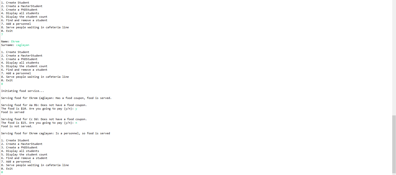 GitHub - ekremcaglayan/Student-Information-Application