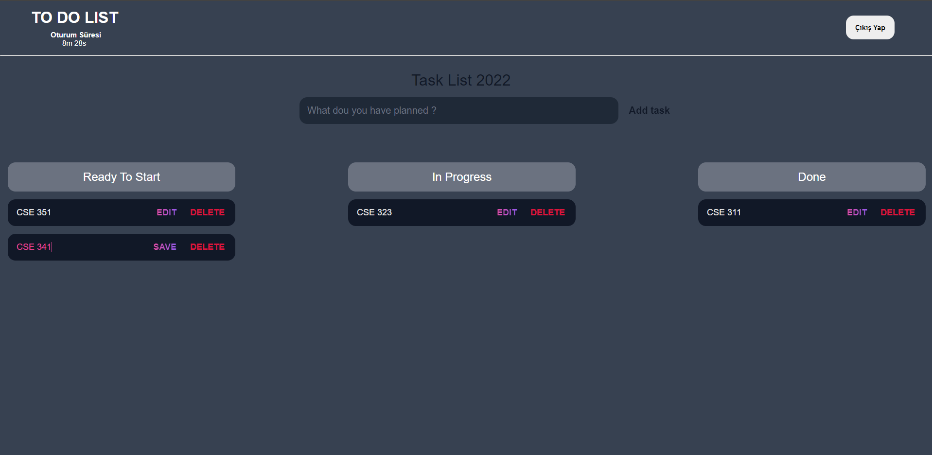 GitHub - ekremcaglayan/To-Do-List