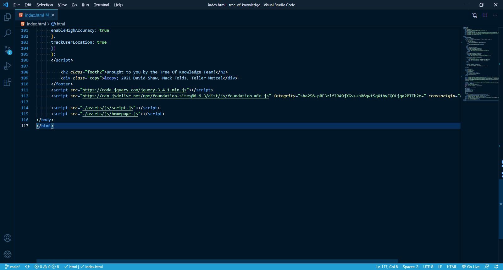 GitHub - ds1242/tree-of-knowledge: A group project brought to you by ...