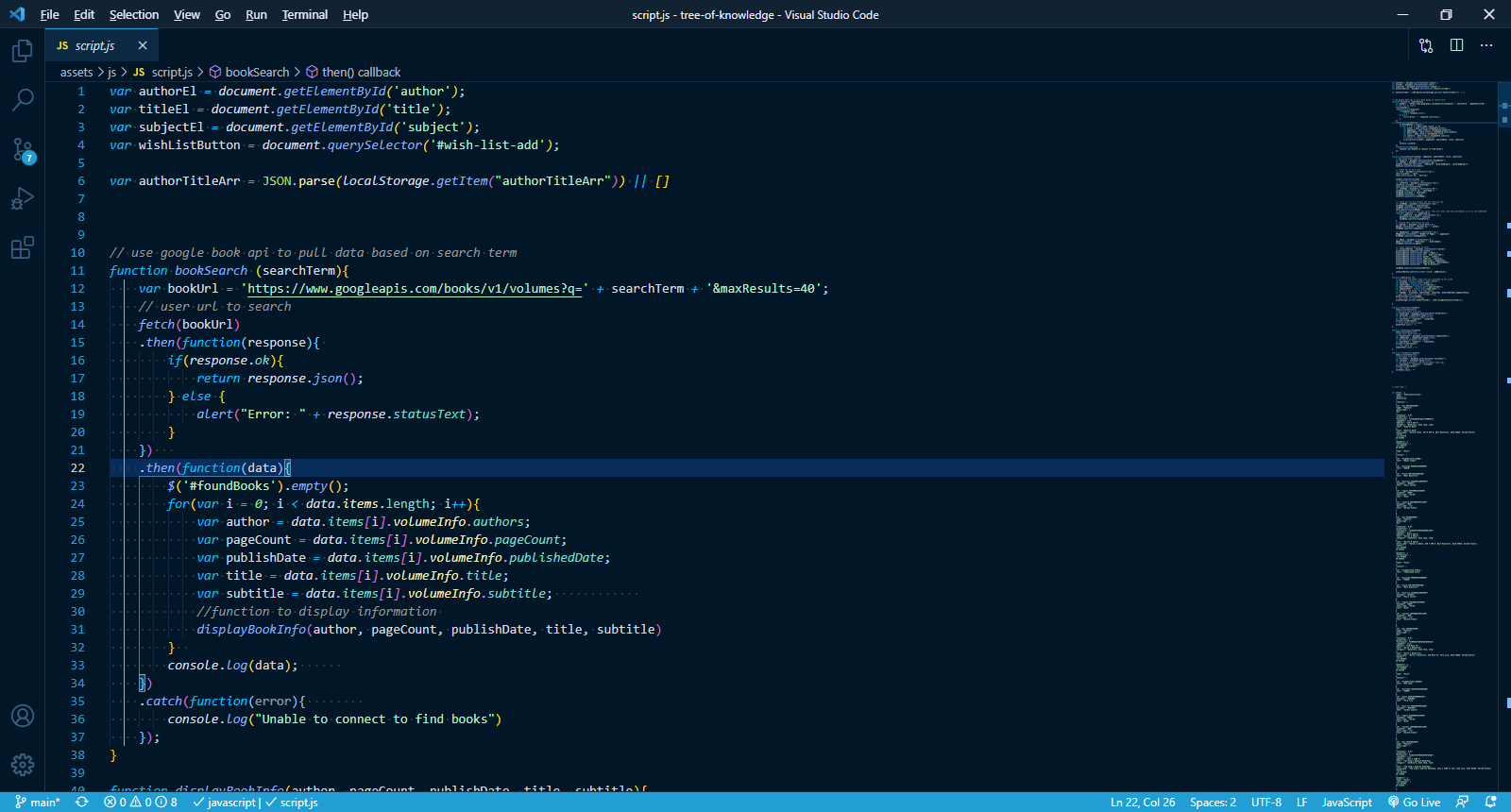 GitHub - ds1242/tree-of-knowledge: A group project brought to you by ...