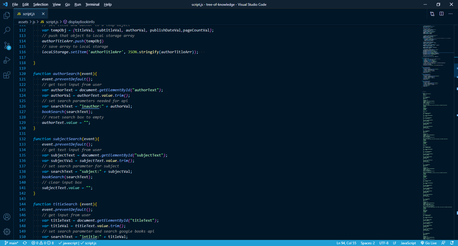 GitHub - ds1242/tree-of-knowledge: A group project brought to you by ...