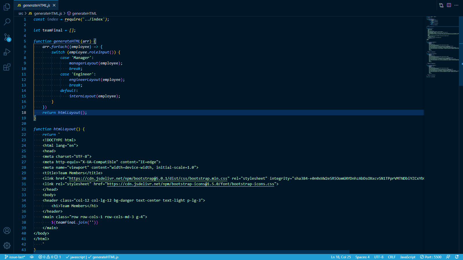 GitHub - Teller35/my-team-generator: Who belongs to what department or ...
