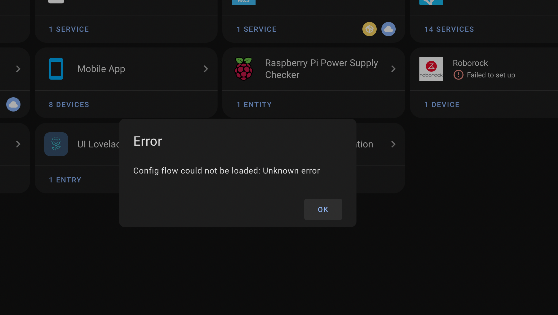 Config flow could not be loaded: Unknown error · Issue #1340 · al-one/hass-xiaomi-miot · GitHub