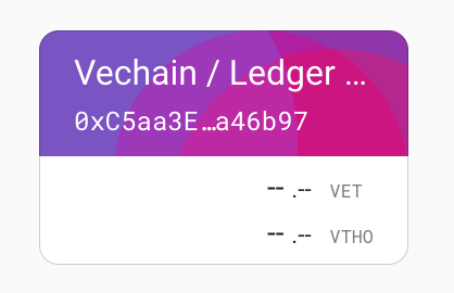 Sync Wallets no longer showing my VET balance, only --.-- instead. · Issue #461 · vechain/thor ...