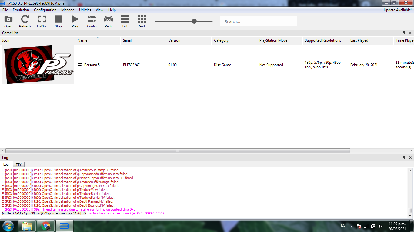 Problems to open Persona 5. · Issue #9815 · RPCS3/rpcs3 · GitHub