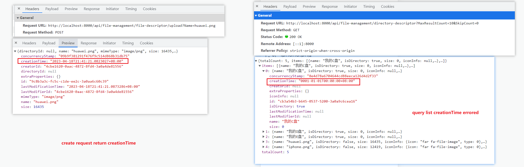 Filemanager Query List Returned Data Creationtime Error · Issue 16300 · Abpframeworkabp · Github