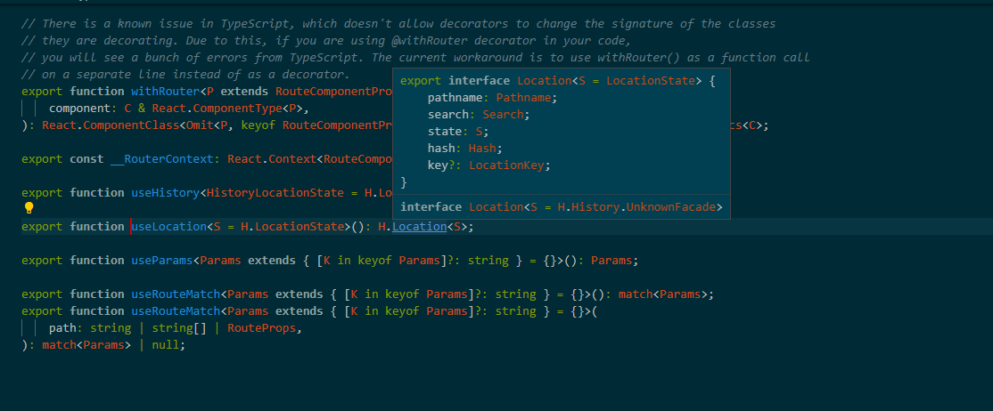 Location 和 Uselocation的query 缺少 Ts 声明类型 · Issue 5278 · Umijsumi · Github 