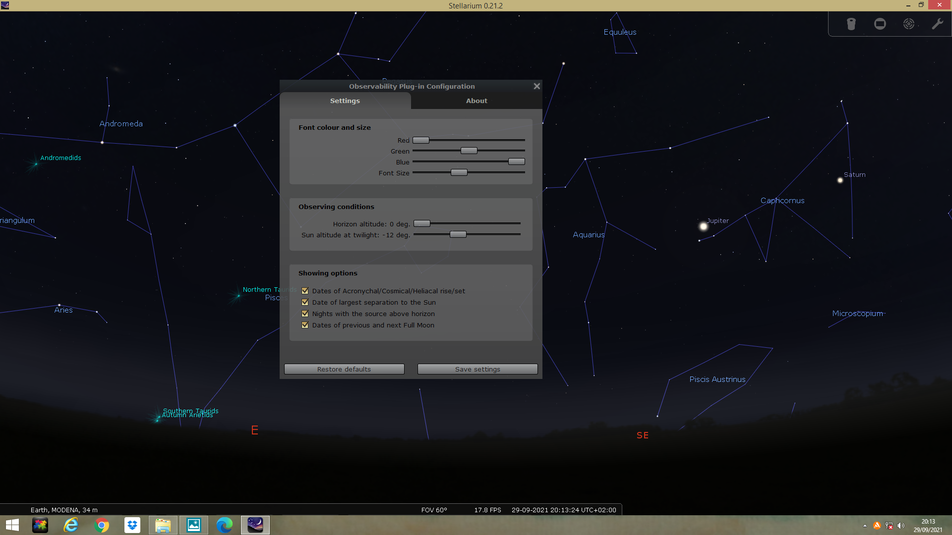 The OBSERVABILITY function doesn't work with the Moon · Issue #1929 · Stellarium/stellarium · GitHub