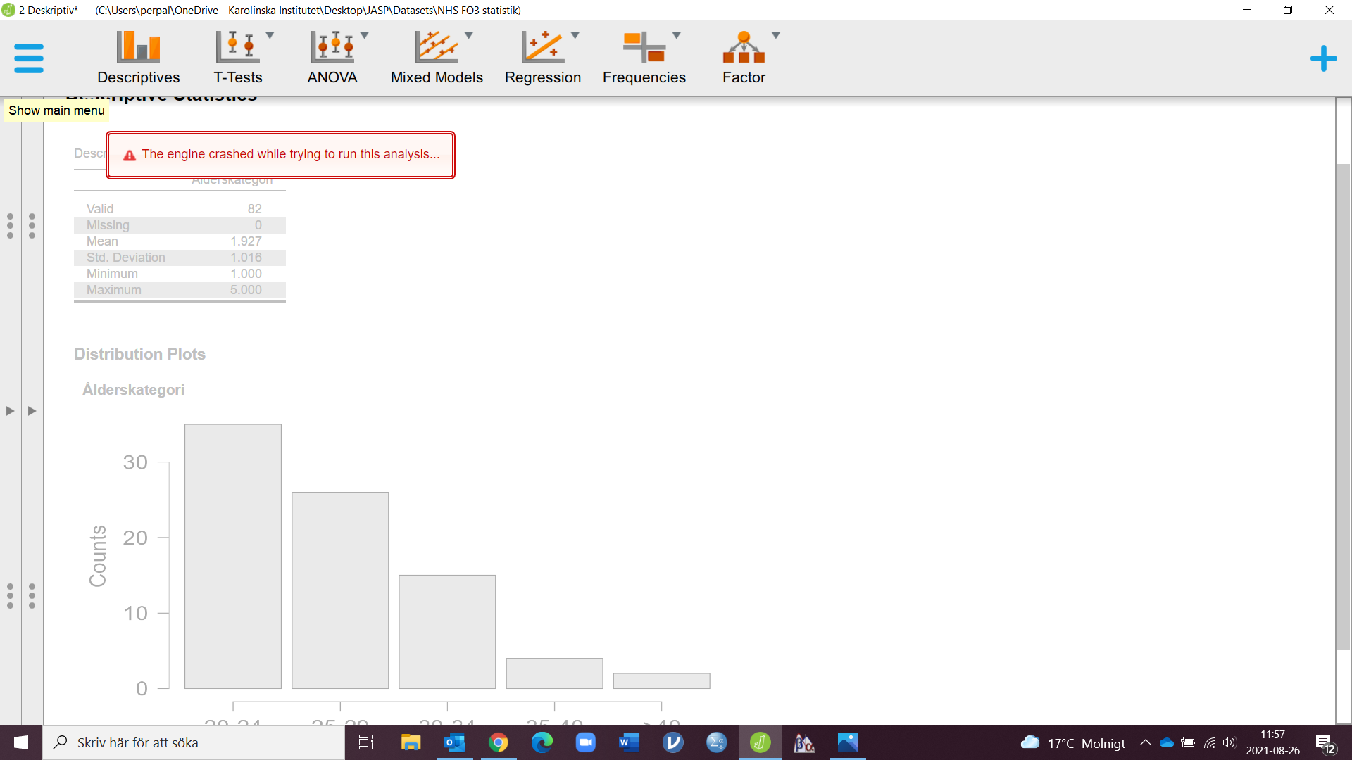 Notification "Engine crashed" · Issue #1396 · jasp-stats/jasp-issues · GitHub
