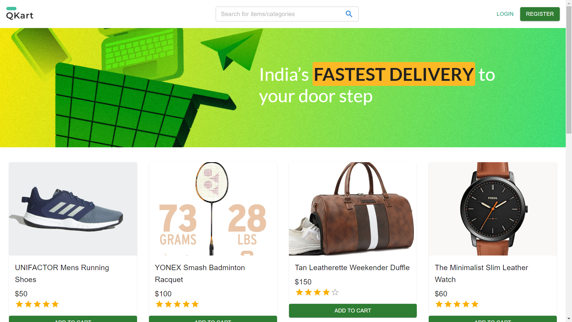 GitHub - Harshal0802/Qkart-frontend