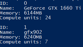 Problem with integrated gpu Ryzen 7 4800H? · Issue #321 · brichard19/BitCrack · GitHub